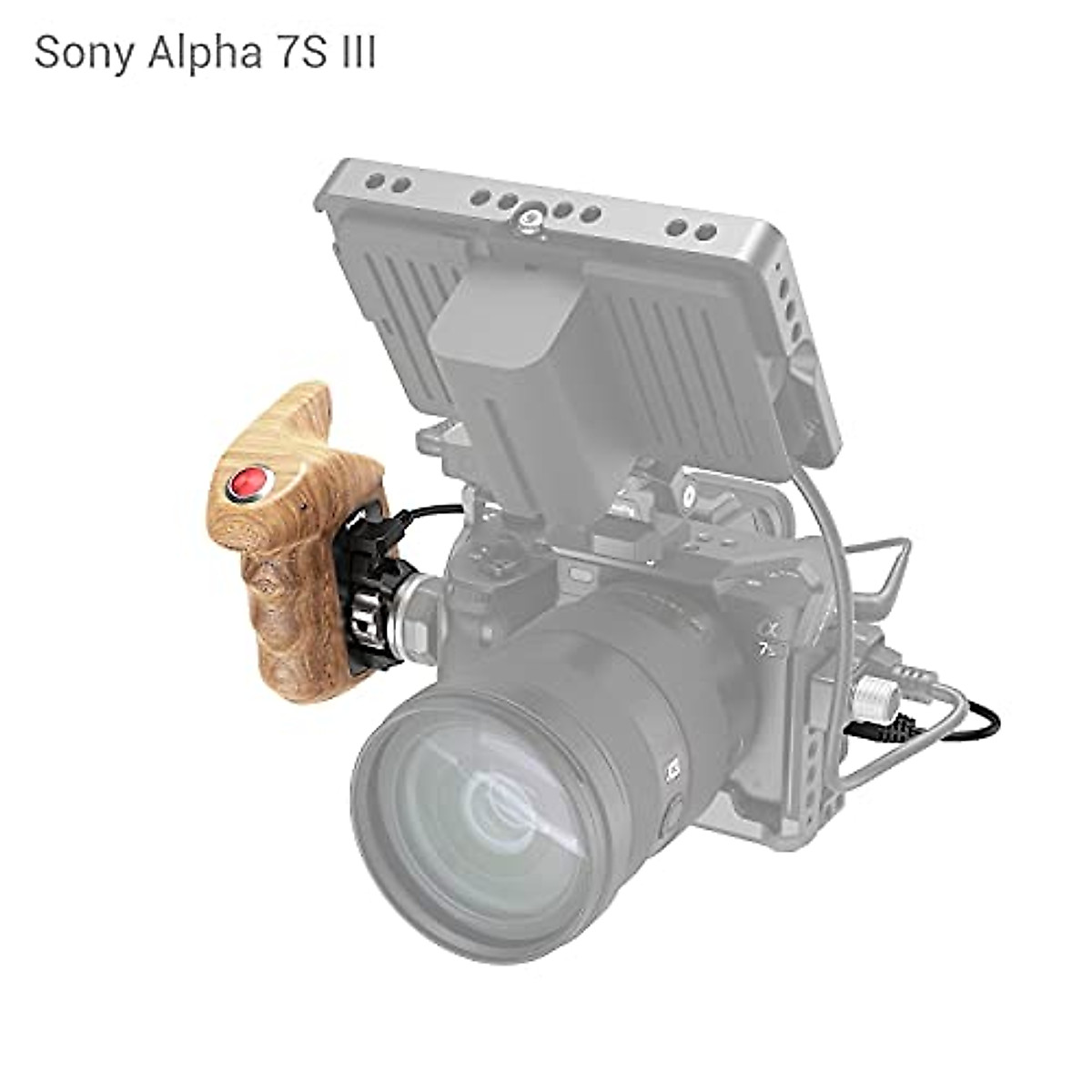 SmallRig Rosette Side Handle with Record Start / Stop Remote Trigger for Sony Cameras , for Panasonic Cameras , for Fujifilm Cameras ,for Z CAM Cameras 3324