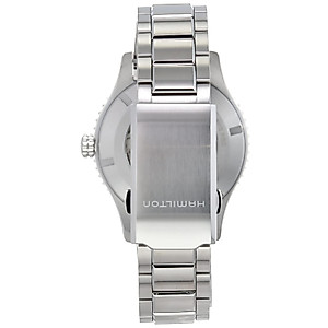 Hamilton Watch Khaki Aviation Converter Swiss Automatic Watch 42mm Case, Black Dial, Silver Stainless Steel Bracelet (Model: H76615130)