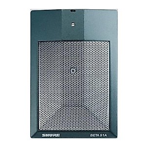 Shure BETA 91A Kick Drum Microphone - Half-Cardioid Condenser Mic with Integrated Preamplifier and XLR Connector, Low Profile Design - Maximize Setup Efficiency while Minimizing Stage Clutter