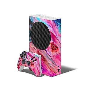 Design SkinZ Liquid Abstract Paint V67 - Design Skinz Full-Body Cover Wrap Removable Vinyl Decal Skin Kit Compatible with The Microsoft Xbox ONE X