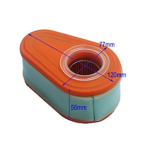 HIFROM Replacement Air Cleaner Cartridge Filter Compatible with 792038 DOV 700 Engine 100602 100802 Series Engine Lawn Mower 100-913 12877