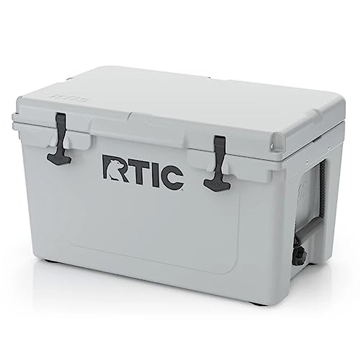 RTIC Hard Cooler 45 qt, Grey, Ice Chest with Heavy Duty Rubber Latches, 3 Inch Insulated Walls Keeping Ice Cold for Days, Great for The Beach, Boat, Fishing, Barbecue or Camping