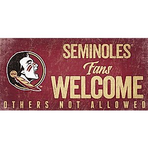 Fan Creations Florida State Fans Welcome Sign, Multi