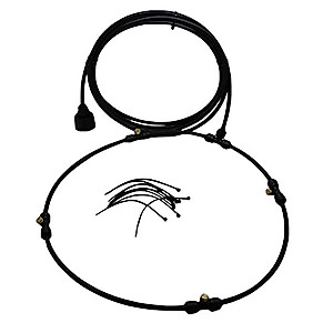 topliu Fan Misting Kit,16” Fan Mount Misting Cool𝚒ng System,for Cool𝚒ng Patio Garden Greenhouse B𝚛eeze,Connect to Any Outdoor Fan,Humidify