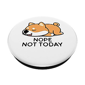 Shiba Inu Dog Puppy Animal Lover White Background PopSockets PopGrip: Swappable Grip for Phones & Tablets