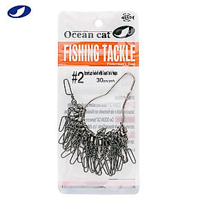 60/90/120/150 Pcs American Swivel with Coast Lock Snap Black Nickel Fishing Snaps Kit Hooked Cross Snaps Stainless Steel Sea Fishing Tackle Hook Lure Connector Fishing Swivel 7 Size (1/0, 150 pcs)
