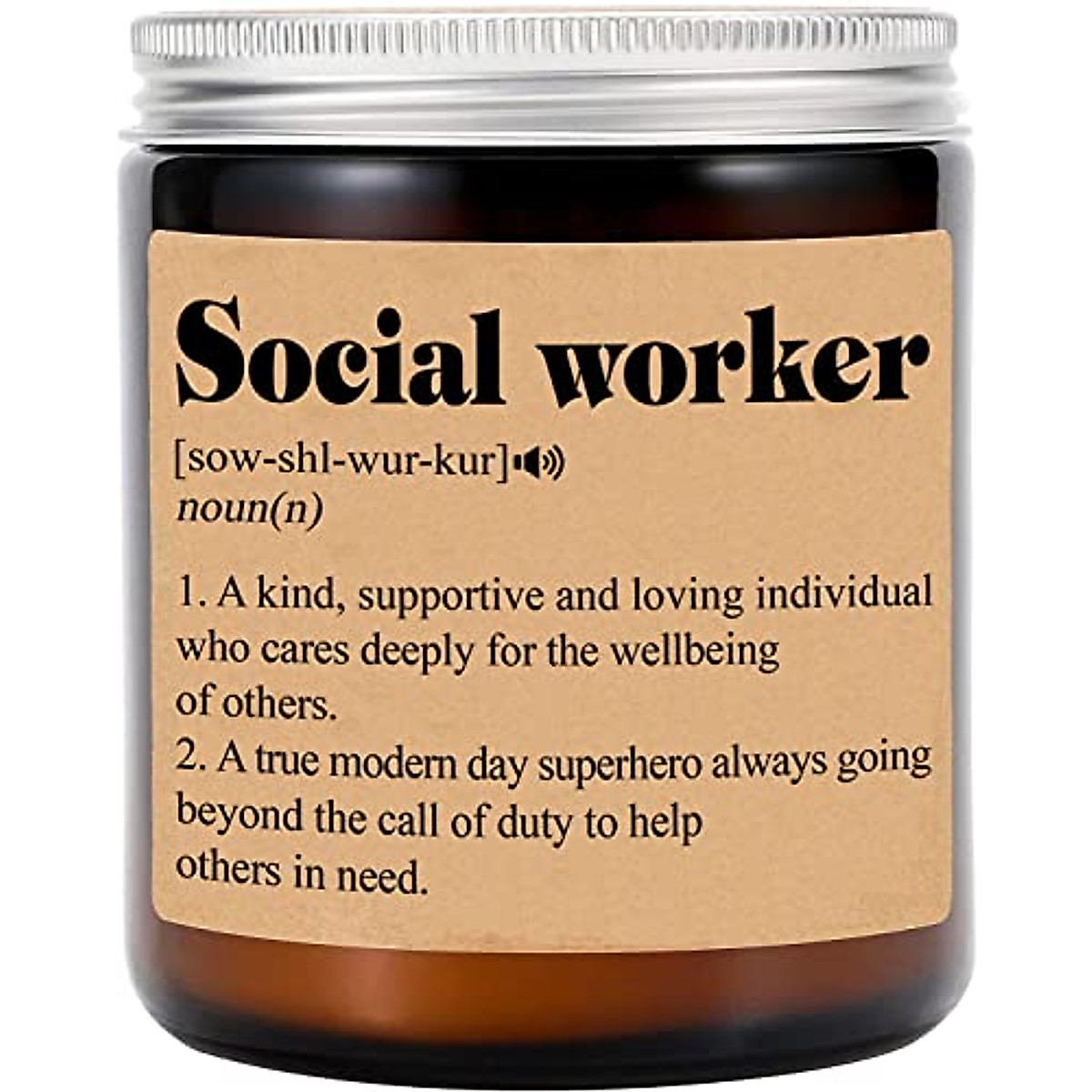 Social Worker Gift Candle - Social Worker Definition Candle Gift - Appreciation Gift - Thank You Gift Candle - Coworker Gift Candle