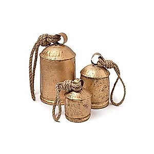 Set of 3 Hanging Harmony Bells Garden Rustic Relaxing Tranquil Wind Chimes