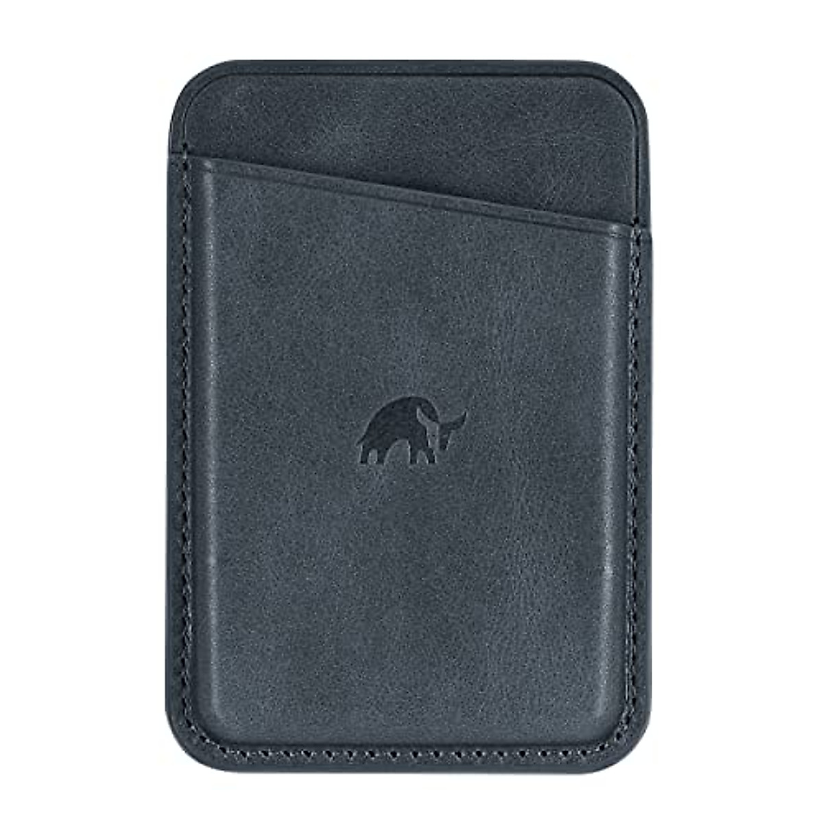 Bullstrap Premium Leather MagSafe Wallet Compatible with All MagSafe iPhone Cases, Ocean Blue