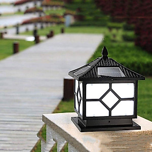 SMLZV Column Headlight,Chinese Style IP65 Waterproof Outdoor Stigma Lamp,Decking & Patio Lighting,Outdoor Lighting Accessories,for Home/Garden