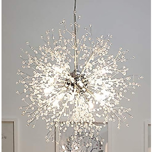 GDNS Dandelion Chandelier Firework Chandeliers LED Light Crystal Pendant Lighting Ceiling Light Fixtures Chandeliers Lighting,Dia 23.5 inch