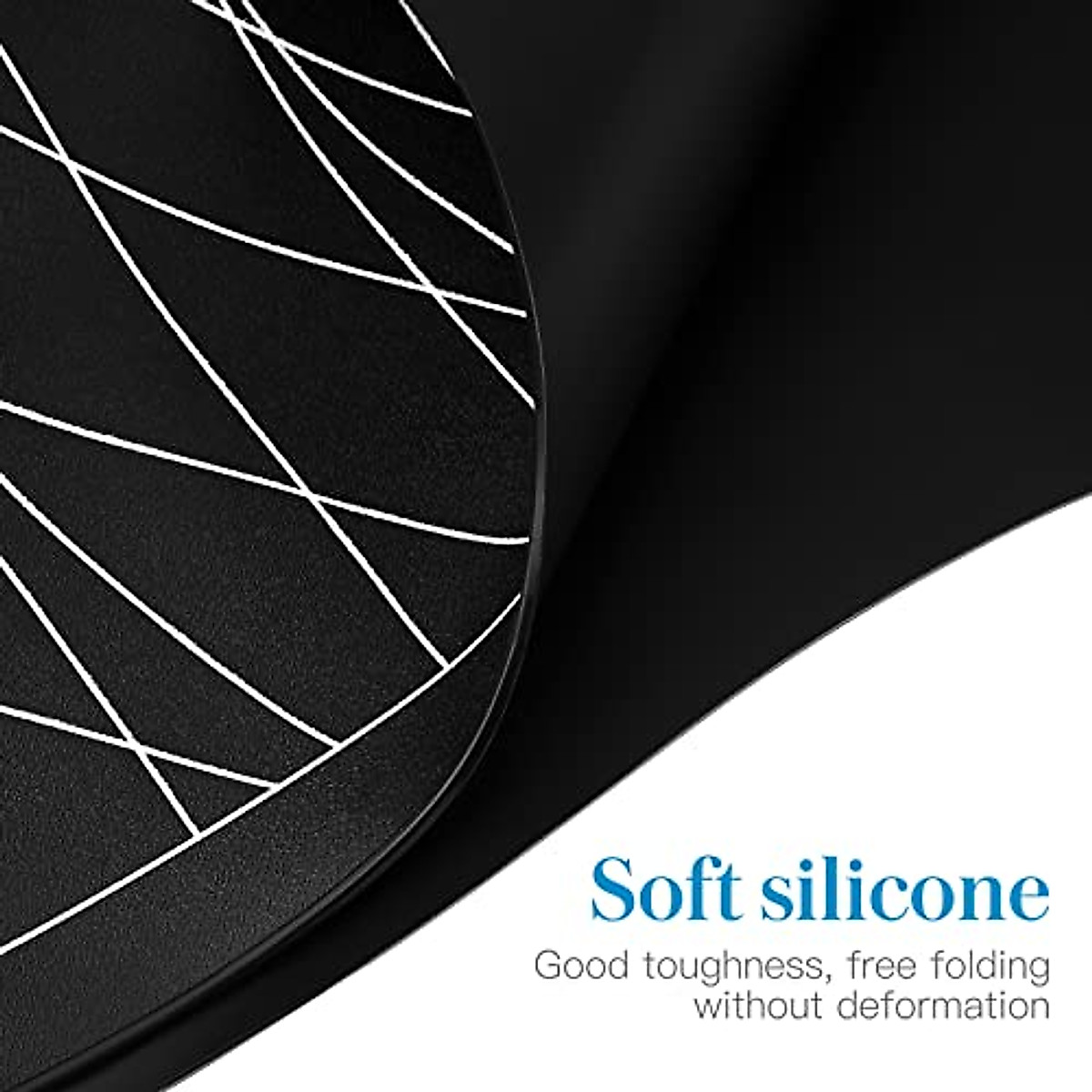 Lurrose Salon Hair Cutting Collar Cape, Hair Cutting Cape Angular and Straight Cutting Guidelines Hair Dye Cape for Hairdressing Black