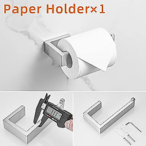 Fapully 5 Piece Bathroom Hardware Set Stainless Steel Wall Mounted Bathroom Accessories Set,Brushed Nickel Finished