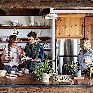 Family Wall Art Decor Inspirational Quotes Wall Hanging Sign-Together is Our Favorite Place to Be-Motivational Home Wall Art Decor Wood Plaque Sign 16"x5"