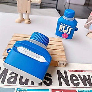 (1 Pack) BGAANM Cute Cartoon Airpods Pro Case Silicone Cover with Keychain, Funny Skin Design Headphones Charging Case Protective Cover Accessories Compatible for Airpods Pro