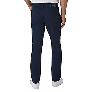 IZOD Mens Mid-Weight Comfort Stretch Knit Denim 5 Pocket Pant (as1, Waist_Inseam, Numeric_36, Numeric_29, Blue)