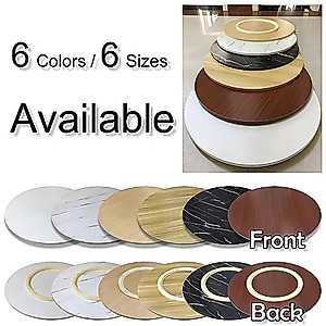 Lazy Susan Round Dining Table Swivel Plate, 360° Rotating Silent Smooth Wooden Turntable, Large Tabletop Rotating Serving Tray, Diameter Ø 20" 24" 28" 32" 36" 39"