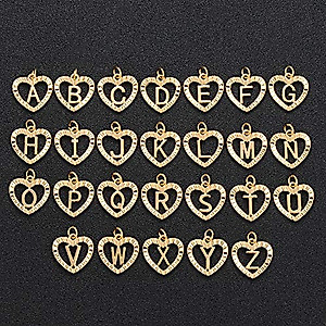 YANODA Gold Initial Pendant Necklace Anklet Bracelet for Women 14K Gold Plated Figaro Chain Letter Initial Heart Necklace Anklets Alphabet Foot Jewelry Personalized Jewelry for Women M