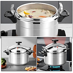 ABOOFAN Aluminum Pressure Cooker, 7L Pressure Canner Release Valve Aluminum Canning Pot Cooker Pot Stove Top Instant Fast Cooking Pot