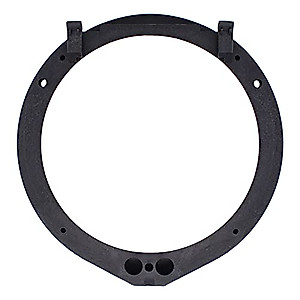 XtremeAmazing Car Front Rear Stereo Door Speaker Adapter Mounting Plates 6.5/6.75 Inch Spacer Rings Bracket with Harness Set of 2