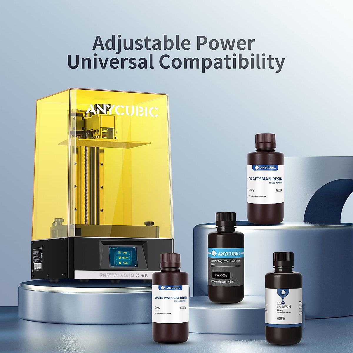 ANYCUBIC Photon Mono X 6K Resin 3D Printer and ANYCUBIC Wash and Cure Plus, Resin 3D Printer Bundle