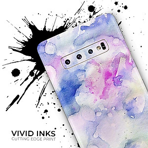 DesignSkinz Light Blue 3123 Absorbed Watercolor Texture Protective Vinyl Decal Wrap Skin Cover Compatible with The Samsung Galaxy S20 (Screen Trim & Back Glass Skin)