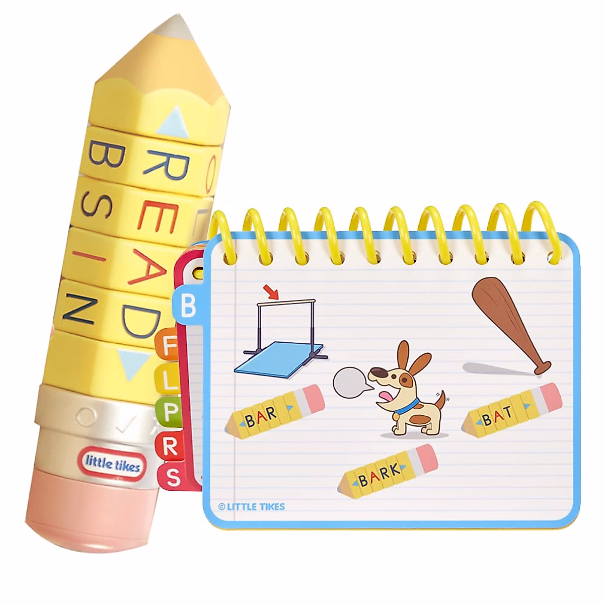 Little Tikes® Learn & Play™ 100 Words Spell & Spin Pencil, Letters, Spelling, Vocabulary, Phonetics, Alphabet, Sounds, Learning, Gift & Toy for Girls Boys Ages 3, 4, 5 Years Old