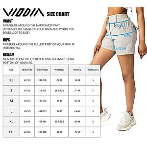 Viodia Women's 5" Hiking Golf Shorts with Pockets High Waist Stretch Cargo Short Shorts for Women Casual Summer Walking Steel Grey