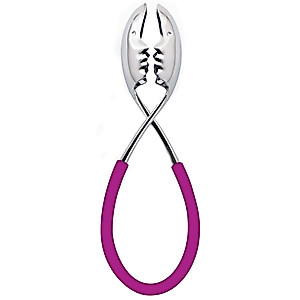 Casa Bugatti Kiss Salad Tongs, Fuchsia