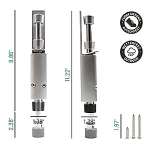 Kickdown Door Stop - Heavy Duty Door Stopper with Kick Down Step - Foot Operated Door Holder for Outdoor and Commercial Use