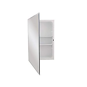 Jensen 1459X Bevel Mirror Medicine Cabinet, 16" x 26",White
