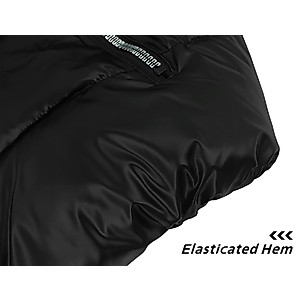 Happy Cherry Kids Down Jacket Hooded Vest Winter Jacket for Boys Hoodies Padded Jackets Girls Outwear Coat Black 6Y