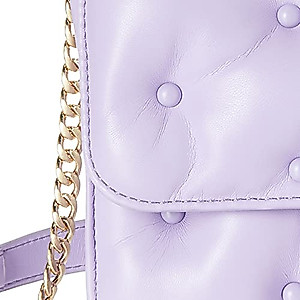 Betsey Johnson Tuft Love Crossbody, Lavender