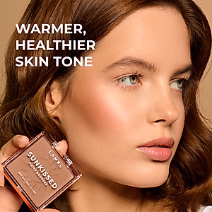 LAMEL Sunkissed Matte Bronzer Face Powder - Non-Shimmer, Long Lasting, Non-Greasy Bronzing Organic Makeup Formula - Matte Finish - Natural Tan Skin - N. 401-0.35oz.