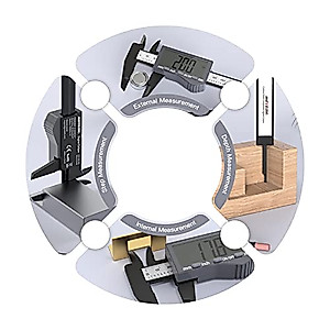 Digital Caliper, 0-6" Calipers Measuring Tool - Electronic Micrometer Caliper with Large LCD Screen, Auto-Off Feature, Inch and Millimeter Conversion