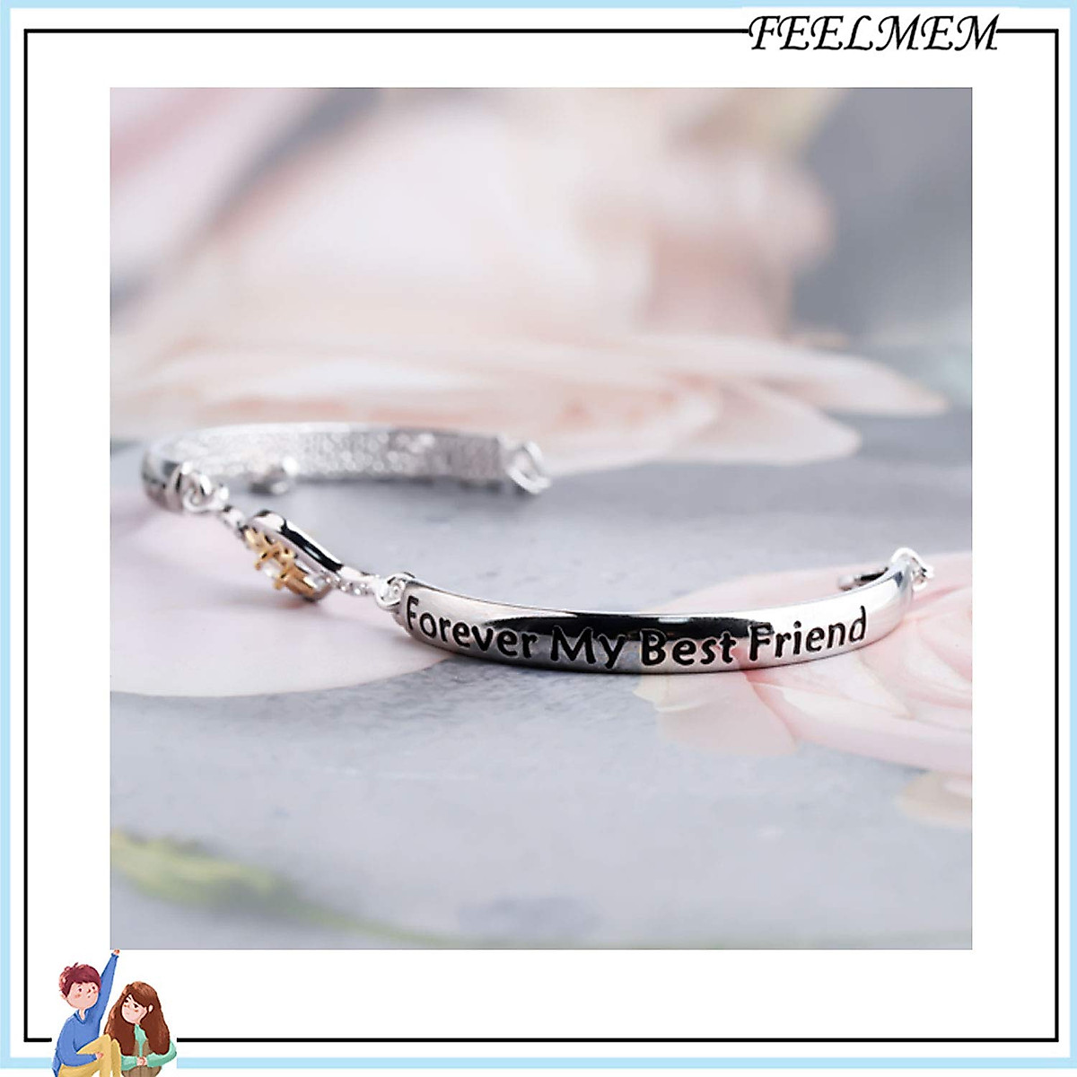 FEELMEM Bridesmaid Jewelry Today My Maid of Honor Forever My Best Friend Sunflower Bracelet Bridesmaid Proposal Gift