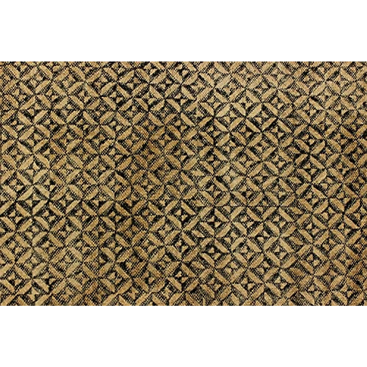 Casavani Indian Handmade Area Rug Geometric Brown & Beige Round Area Dhurrie Best Uses For Garden Yoga Mat Rugs For Kids Room,Bedroom,Dining Room,Balcony,Kitchen For 3x3 4x4 5x5 Feet 8x8 Feet Round