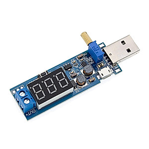 ALAMSCN 2PCS USB Buck Boost Converter Adjustable Step UP Step Down Power Supply Module Voltage Regulator DC-DC 5V to 3.3V 9V 12V 18V 24V