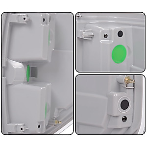 PIT66 Tail Lights,Compatible with 2009 2010 2011 2012 2013 2014 Ford F150 Rear Brake Lamps Assembly Left&Right Chrome Trim…