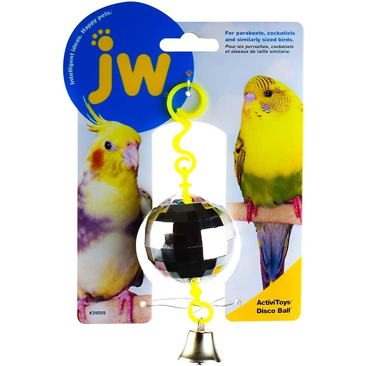 JW Pet Activitoys Disco Ball Bird Toy [Set of 3]