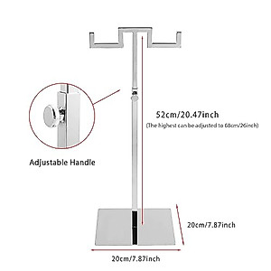 Polmart Tabletop Adjustable Double Hook Handbag Purse Display Stand
