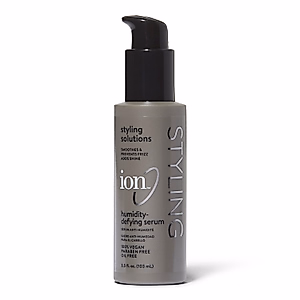 ion Humidity Defying Serum, Paraben-Free, Vegan, Anti-Frizz, Smoothing, Oil-Free, Thermal Heat Protectant
