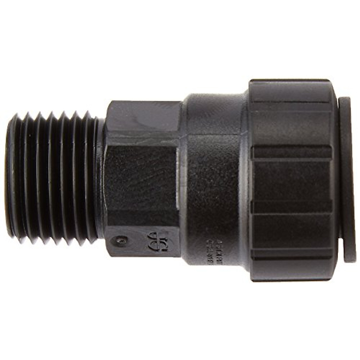 JG ProLock PSEI012024E Push-to-Connect Male Connector (10 Pack), 1/2" Cts x 1/2" Npt, Black, 10 Piece