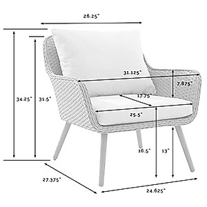 Crosley Furniture CO7185-LB Landon Outdoor Wicker Chairs (Set of 2) Light Brown