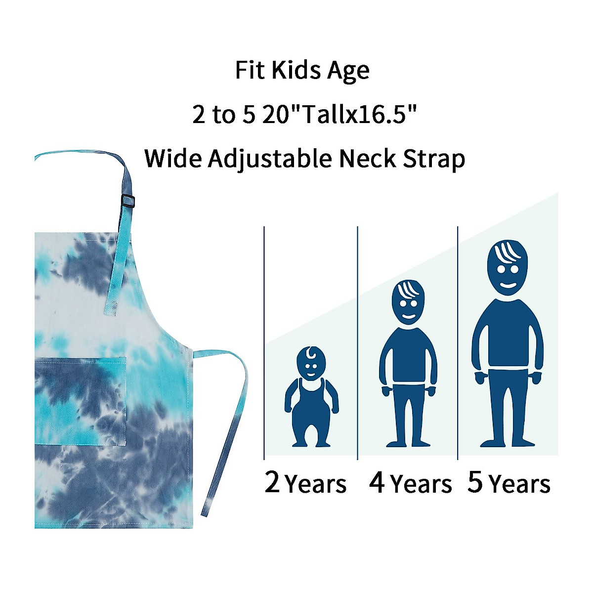 Lyzhiico 2Pcs Kids Apron Girls Chef Cooking Painting Cotton Apron For Boys Kitchen Baking Art Crafting Gardening With Pockets Bulk