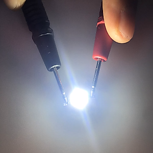 Hyuduo 25pcs LED Lamp Beads, 200LM 3W 5V High Power Led Chip, LED Lamp SMD Chip Light Bulb for DIY Lighting Fixtures(Pure White 60006500K)