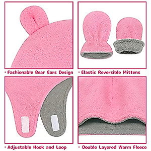 Baby Hat and Mitten Set Baby Winter Hat with Ear Flaps Baby Girl Winter Hat Baby Hats Baby Beanie Baby Winter Mittens