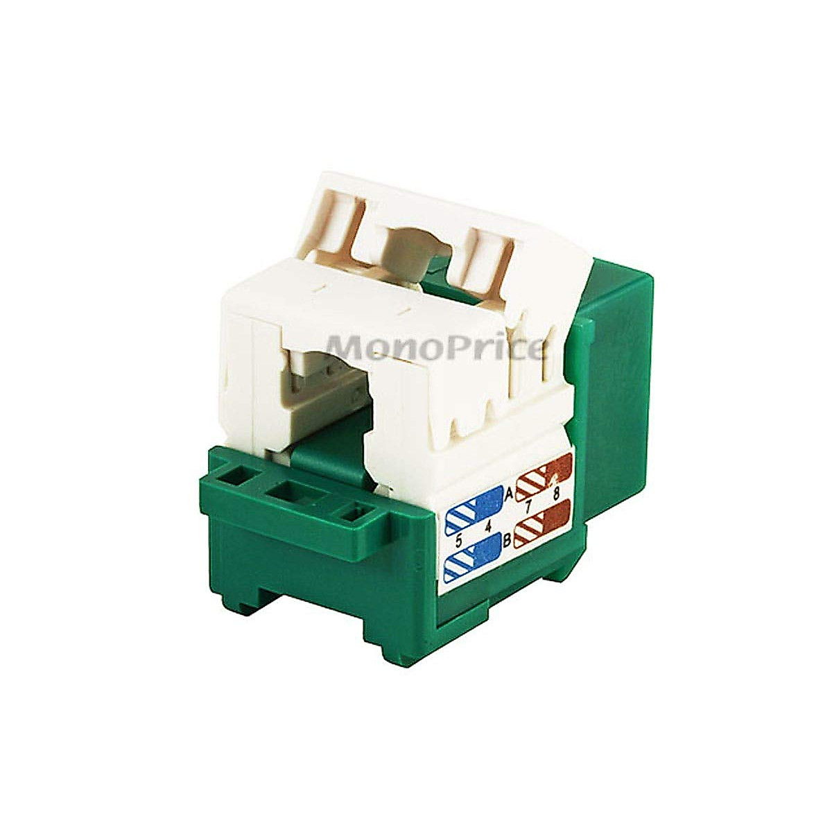 Monoprice Cat6 Punch Down Keystone Jack - Green