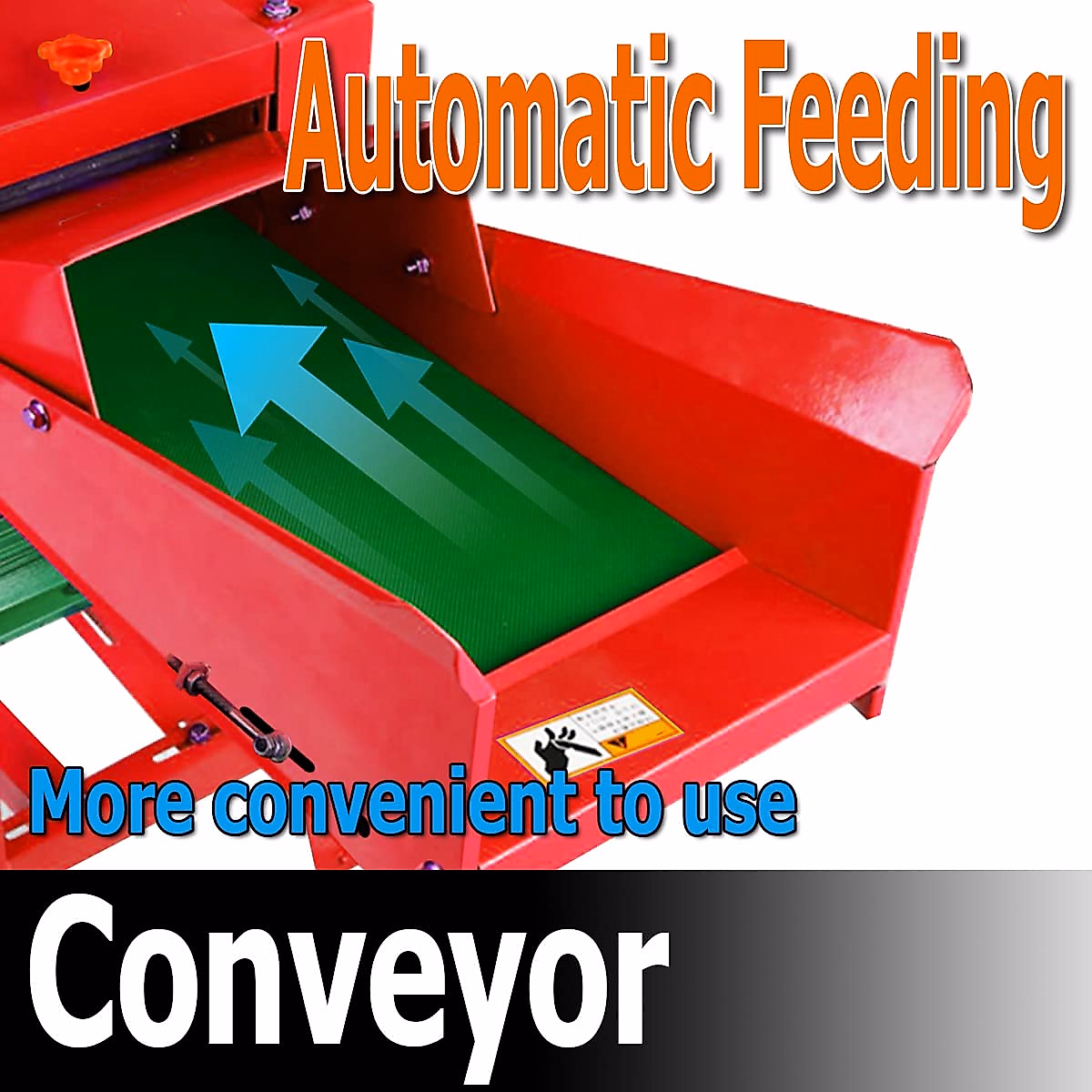 txmachine Hay Cutter Dry-Wet Hay Straw Cutter Forage Crop Crusher 2.2KW Cattle Sheep Feed Processing Machine for Corn Straw,Yellow Bamboo Straw with Motor 4 Blades (red, 220V/50HZ)