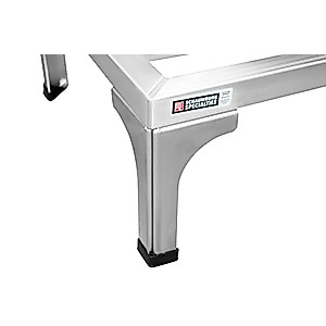 SHOPCraft Heavy Duty Aluminum Dunnage Rack, 20” X 48” X 7.5” Industrial Grade Aluminum Storage Rack, Commercial Food Service Storage Rack